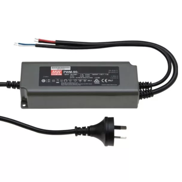 MEAN WELL PWM-90-12DA-AUP LED Driver CV 90W 12V 7.5A DALI IP67 | Power Supplies Australia